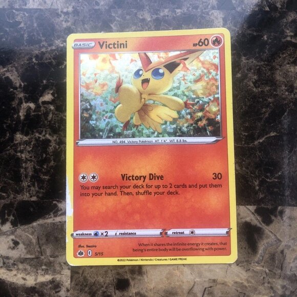 Pokemon | Toys | Pokemon Card Mcdonald 222 55 Victini Holo Nintendo ...